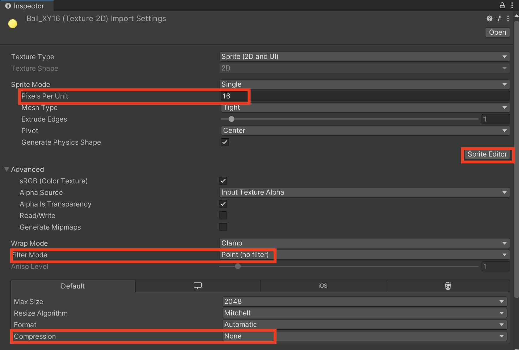 UnityでGameビューでドット絵が崩れる時の対処方ピクセルゲーム | RinbokuRoom